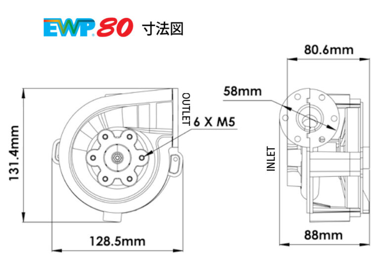EWP80 強化樹脂ボディ(フランジタイプ) | 取扱海外メーカー | 株式会社APJ
